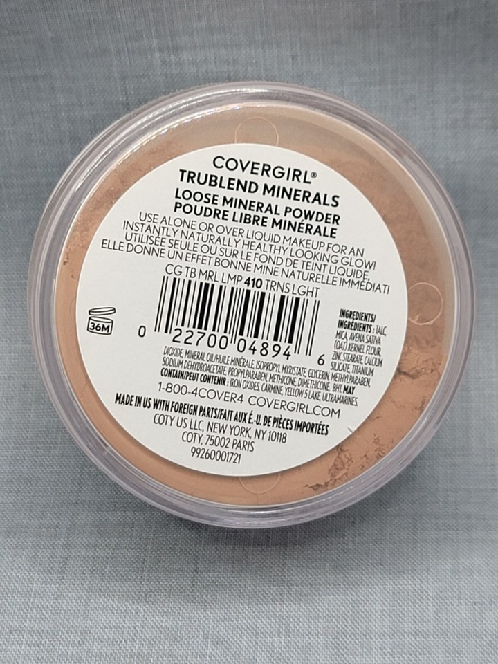 Covergirl TruBlend Minerals Loose Mineral Face Powder 410 Medium ...