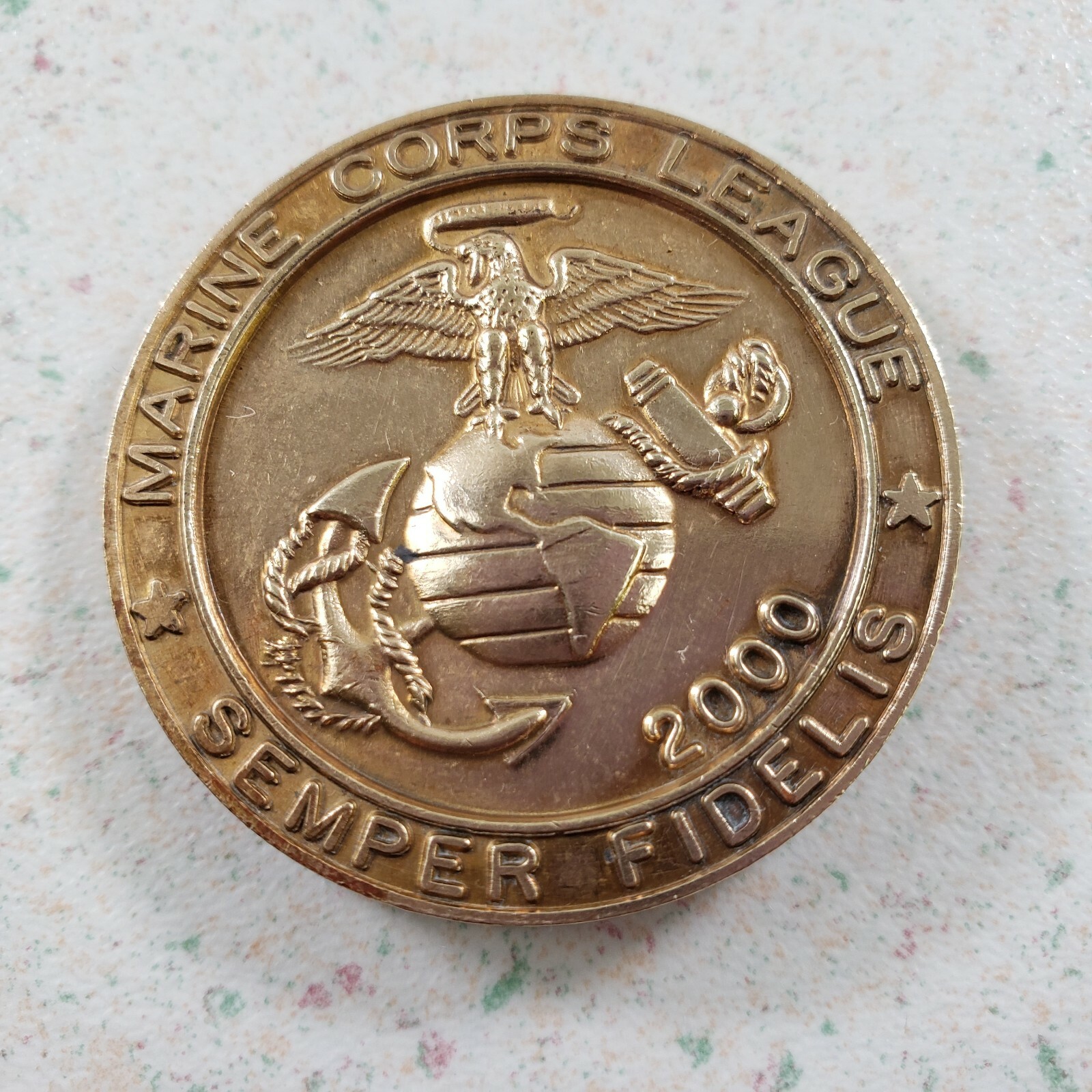 USMC Challenge Coin 2000 Uncommon Valor Was A Common Virtue Iwo Jima | eBay