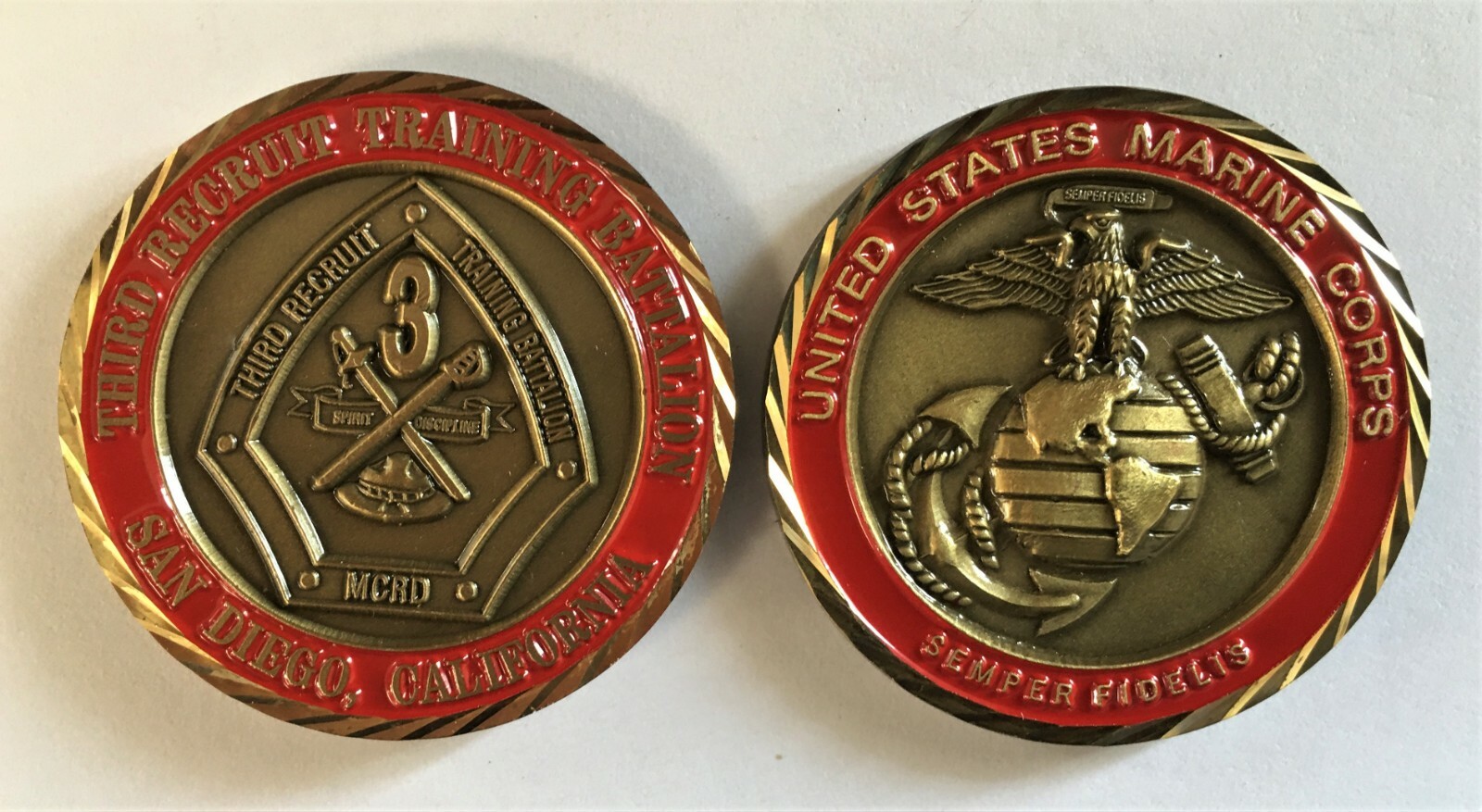 MCRD San Diego 3rd Battalion USMC Marine Challenge Coin (Good Night ...