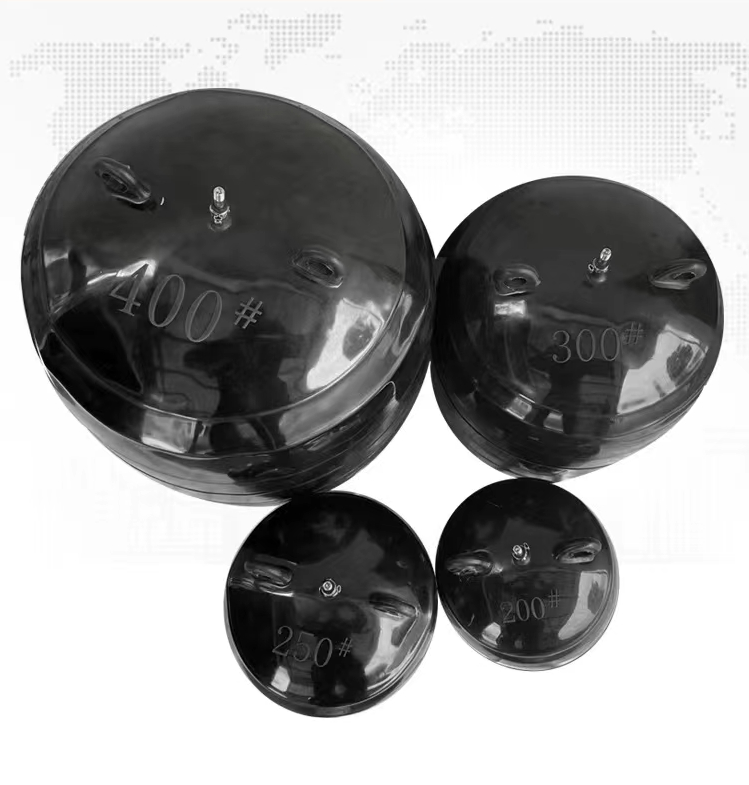 50-600mm Pipe Natural Rubber Drain Air Bag Inflatable Bung Stop Plug ...