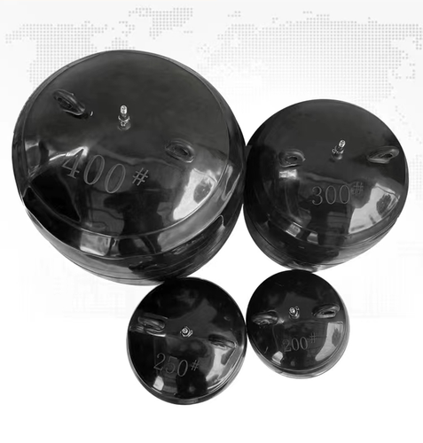 50-600mm Pipe Natural Rubber Drain Air Bag Inflatable Bung Stop Plug ...