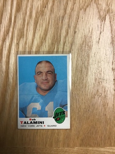 1969 Topps Football Bob Talamini New York Jets Card #162 | eBay