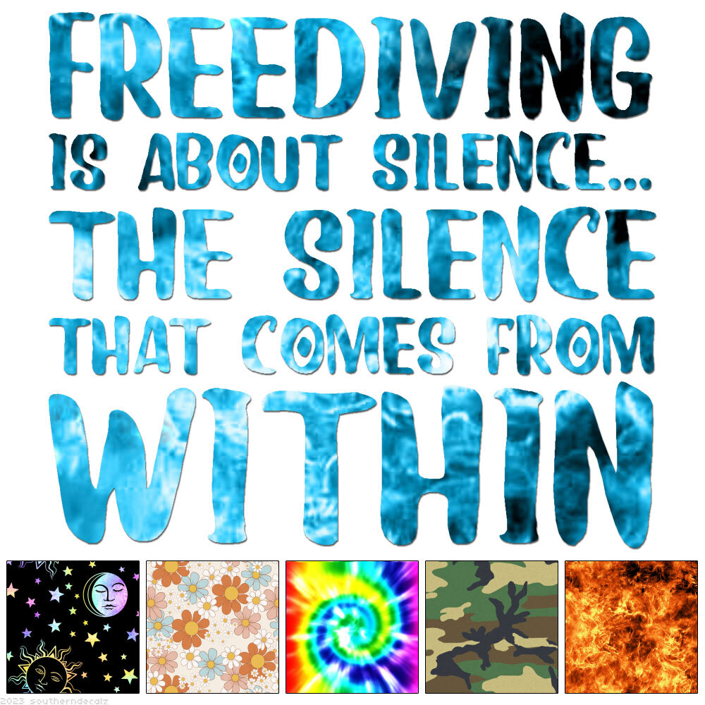 Free Diving - Decal Sticker - Multiple Patterns & Sizes - ebn6983 | eBay