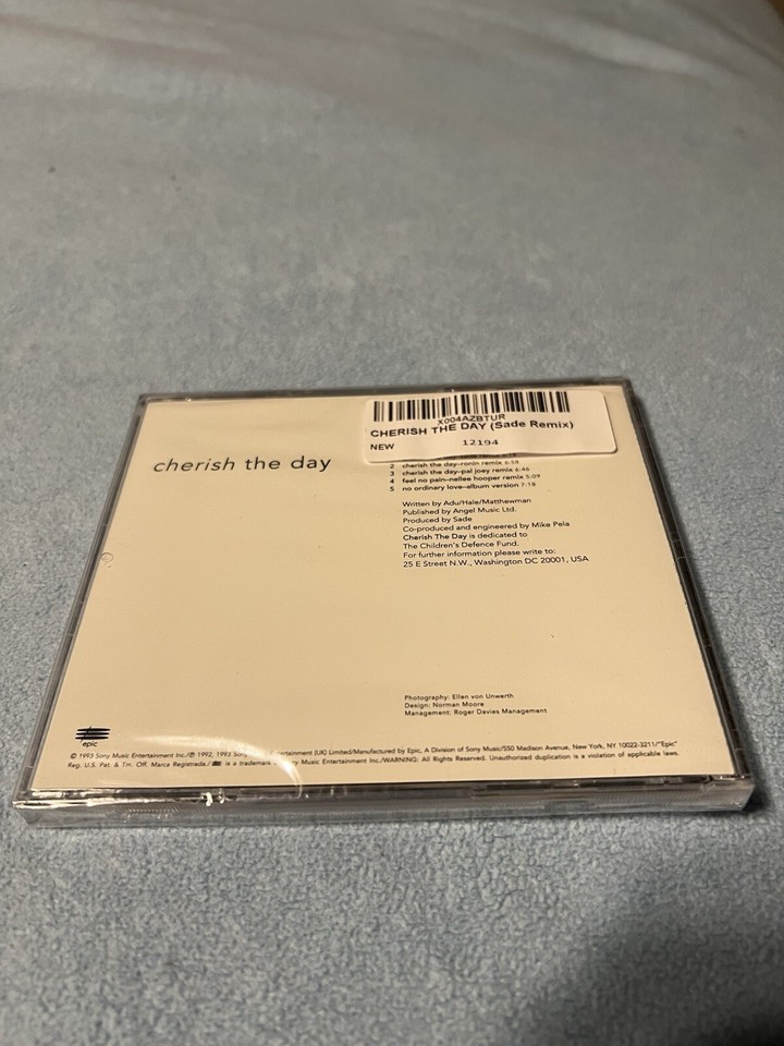 Sade Cherish The Day Maxi-Single (CD, 1993, Epic/Sony Music) Brand New Sealed | eBay