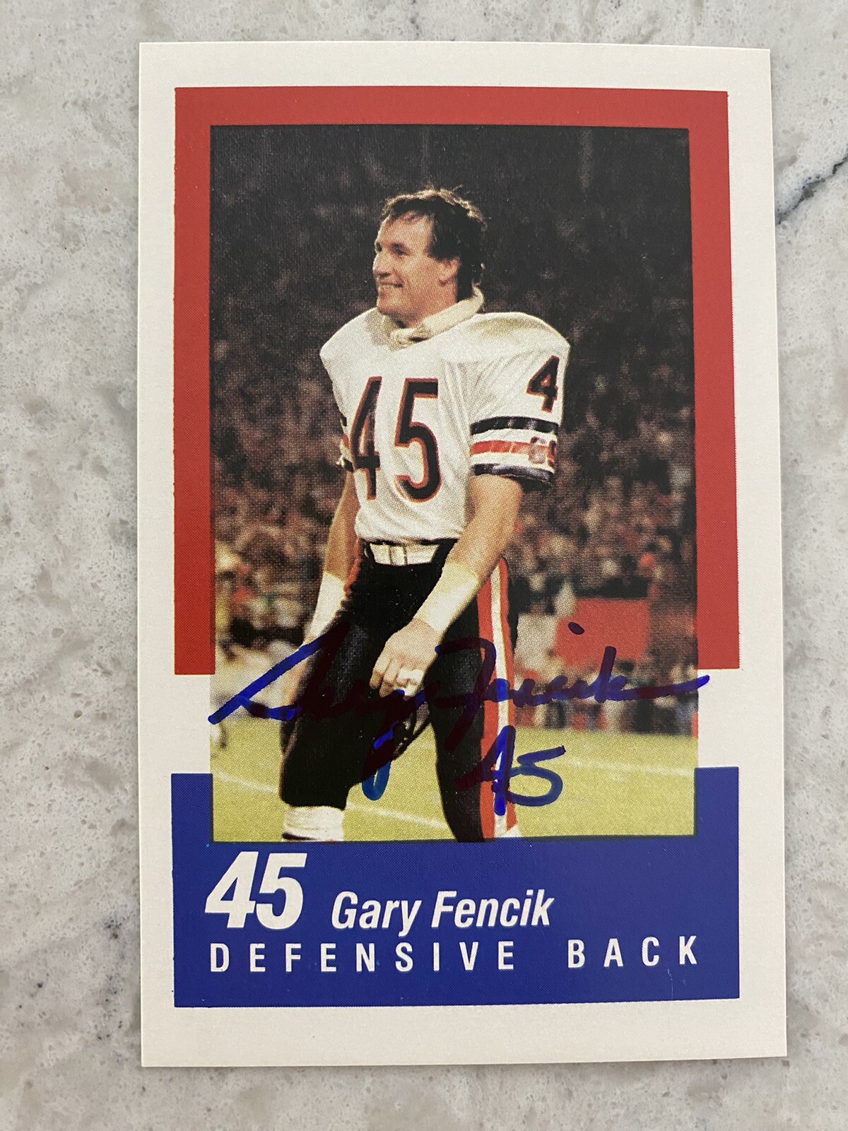 Gary Fencik Signed CHICAGO BEARS Card 1986 Poilce Card | eBay