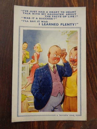 Vintage Comic 'Bamforth & Co Ltd' Postcard 'Comic' Series No. 1078 ...