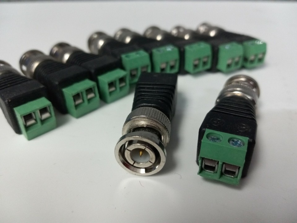 Bnc Male Plug Srew Terminal Connector CCTV Camera | eBay