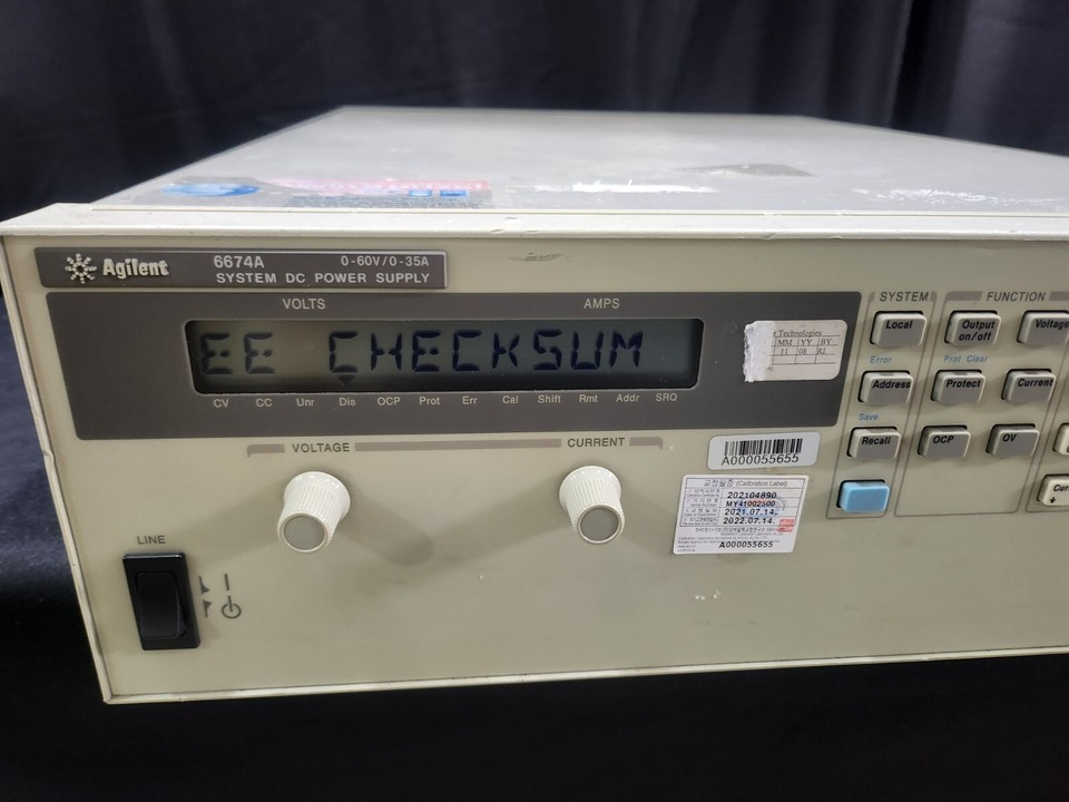 Agilent 6674A : 2000 Watt System Power Supply, 60V, 35A (2500) | eBay