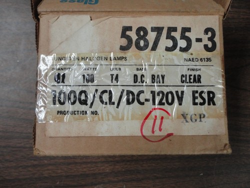 "LOT of ELEVEN" "NEW" SYLVANIA 100Q CL/DC 100 watt 120 volt Lamps | eBay