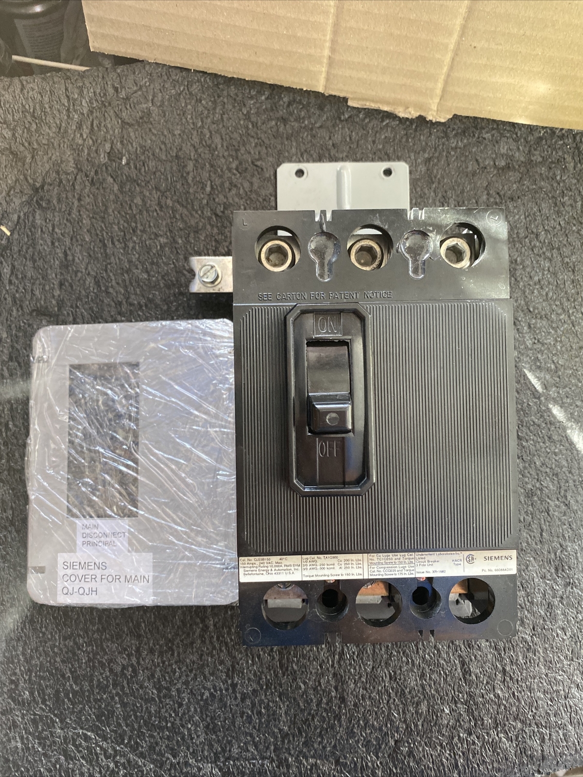 MBKQJ1225 SIEMENS 225 amp Main Breaker Kit with QJ23B225 240V 3 POLE | eBay