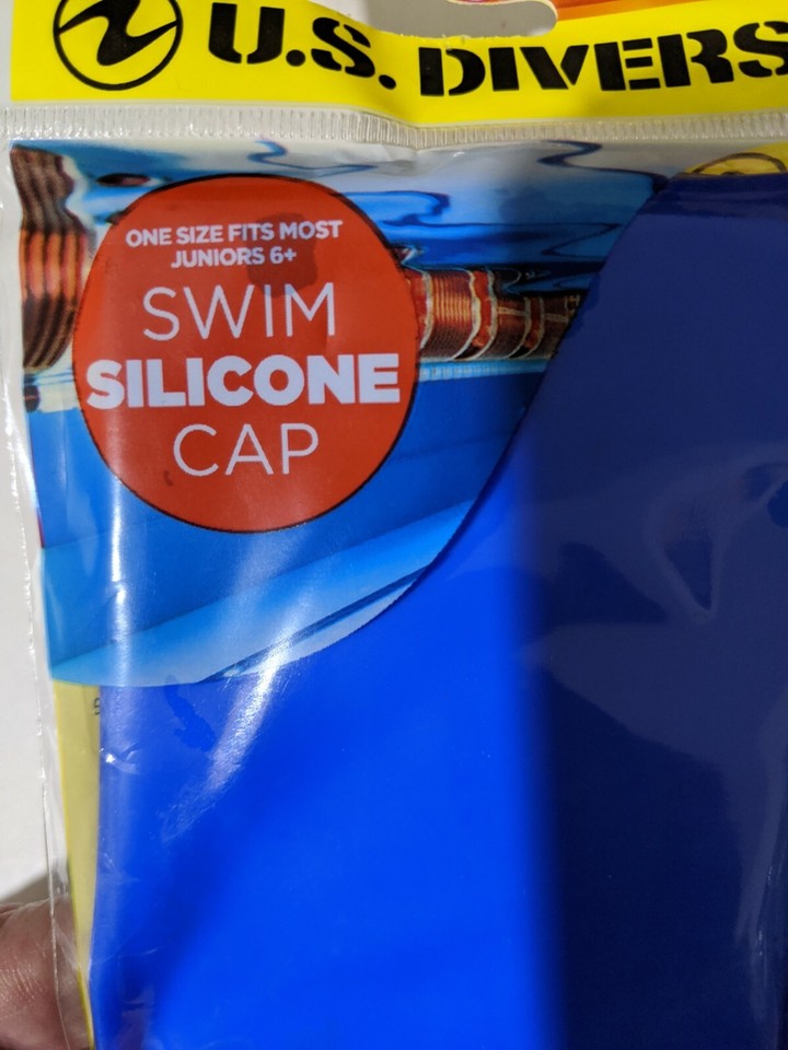 U.S. Divers Junior 6+ Silicone Swim & Dive Cap Blue | eBay