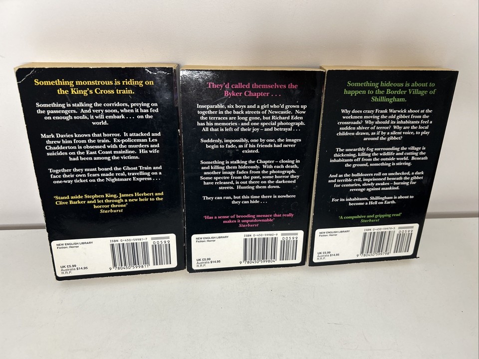 Stephen Laws Paperback Bundle Spectre, Ghost Train, The Wyrm 1980s ...