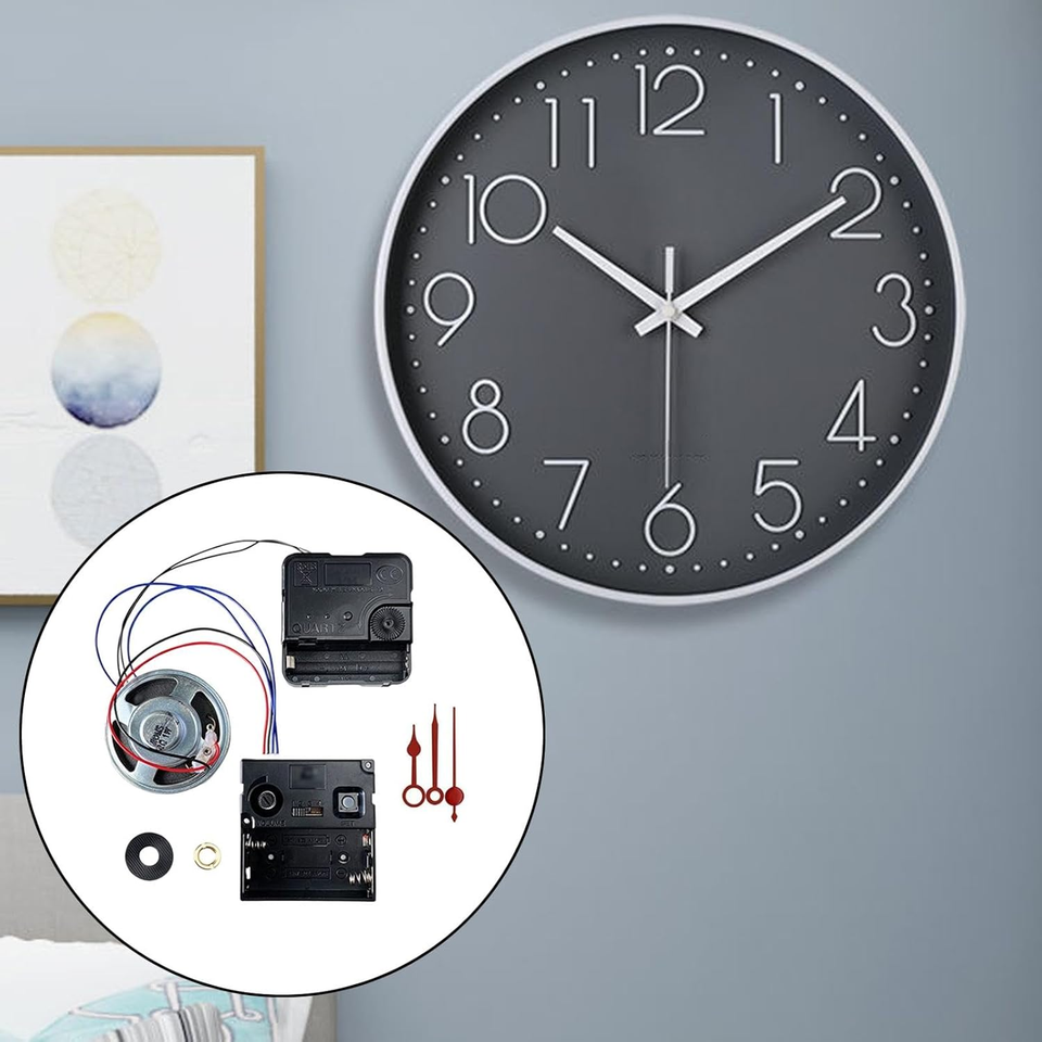 DIY Wall Clock Movement Mechanism with Hour Minute Second Hands, Wall ...