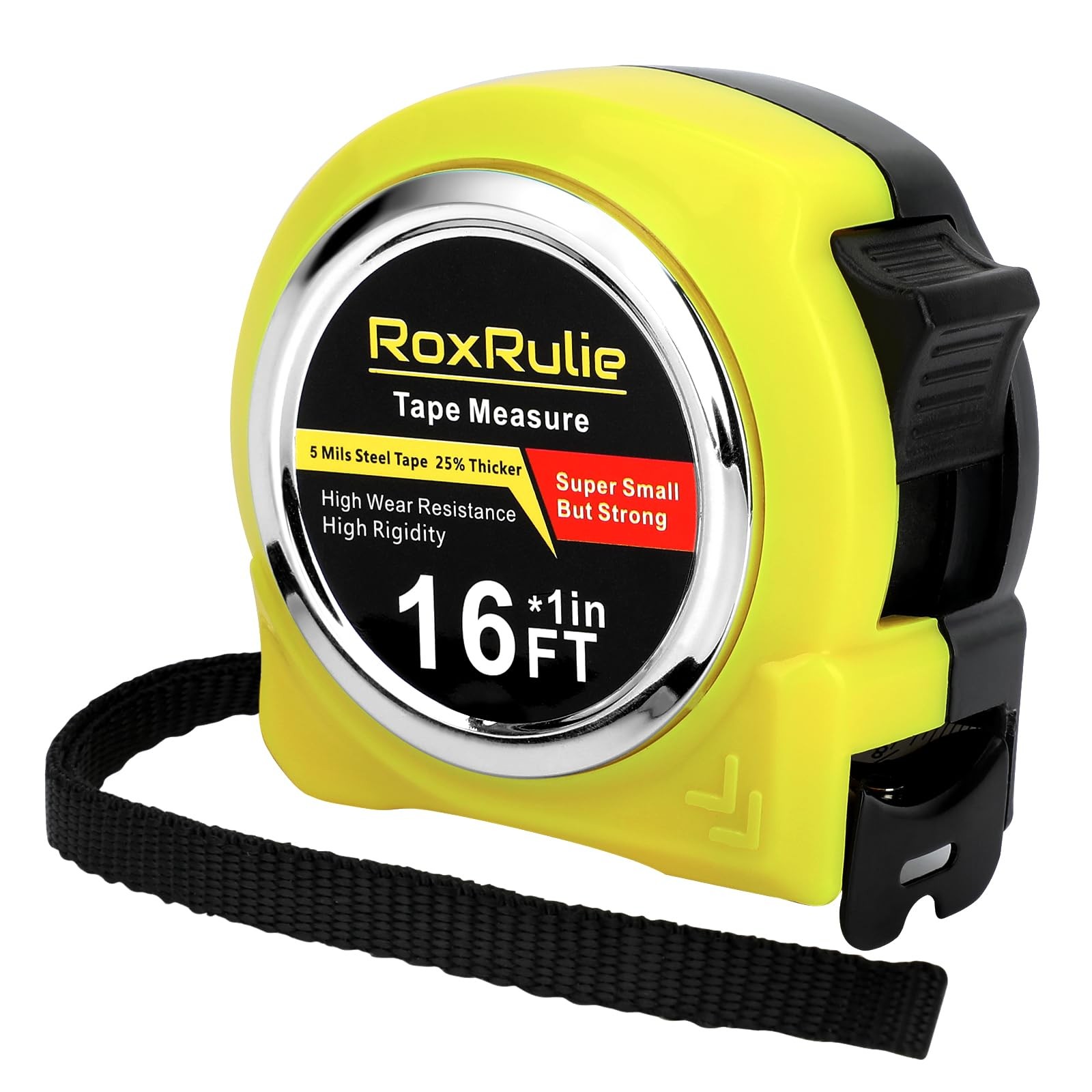 Tape Measure with Fractions 1/8, Measuring Tape 16 FT, 1 Inch/25mm Wide ...