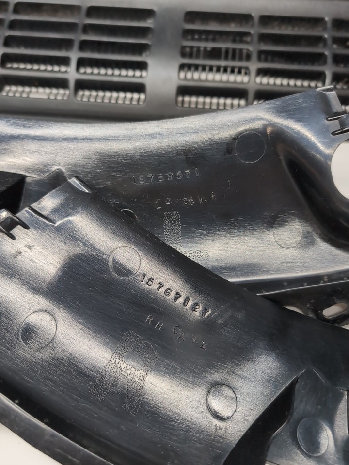 95-05 Chevy S10 Blazer Windshield Wiper Cowl Trim Panel 3 Pc. SET OEM ...