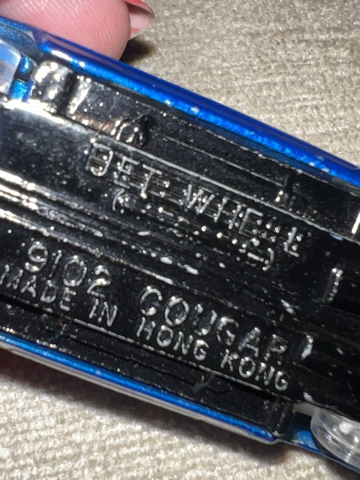 1968 MEGO JET WHEELS 9102 Cougar "JET WHEEL" and "PATS PEND" Crossed ...