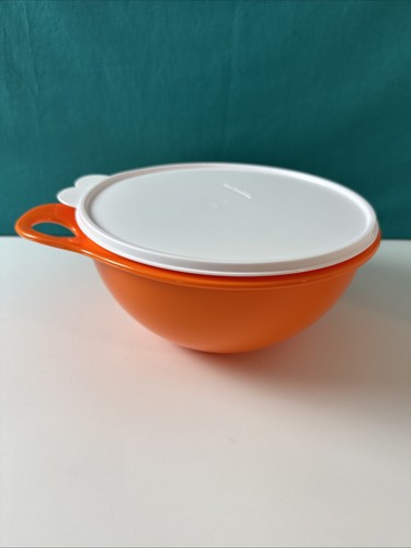 Tupperware Thatsa Jr Mixing Bowl 2.8 L/ 12cup Orange With White Seal ...
