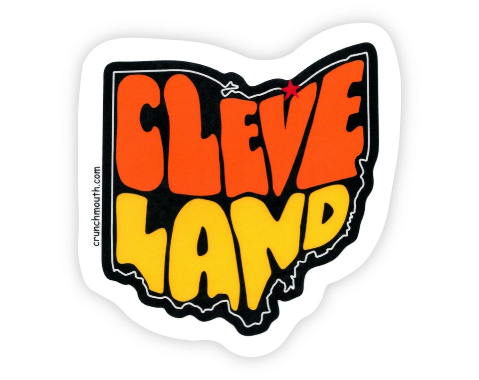 CLEVELAND OHIO CAR TRUCK BUMPER STICKER LAPTOP WATER BOTTLE TRAVEL ...