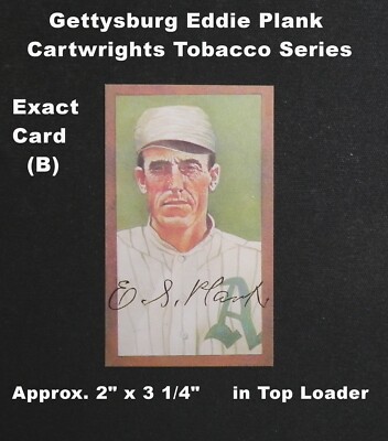 Ed Plank Cartwrights Tobacco Series 1st Edition Baseball Card #4 ...