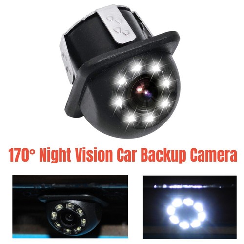 12V 170° Car Rear View Backup 8 LED Light Camera Parking Reverse ...