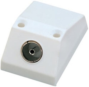 TV Aerial Wall Outlet Box / Wallbox also suitable for Window Ledge ...