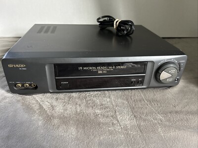 Sharp VC-H954U 4-Head 19 Micron Heads Hi-Fi Stereo VCR Tested Works No ...