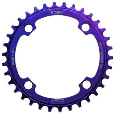 5DEV 104 BCD Titanium MTB Chainring. Purple | eBay