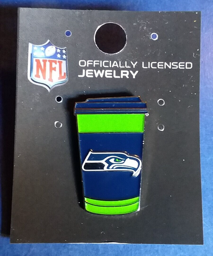 Seattle Seahawks Current Logo Starbucks Coffee Cup Lapel Pin NFL ...