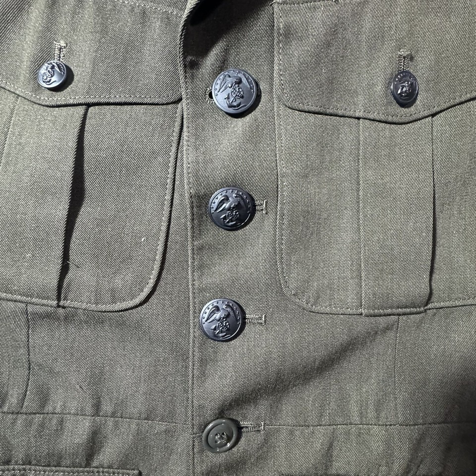 USMC Marine Corps Alpha Green Service Jacket Military Coat 39S 8405-01 ...