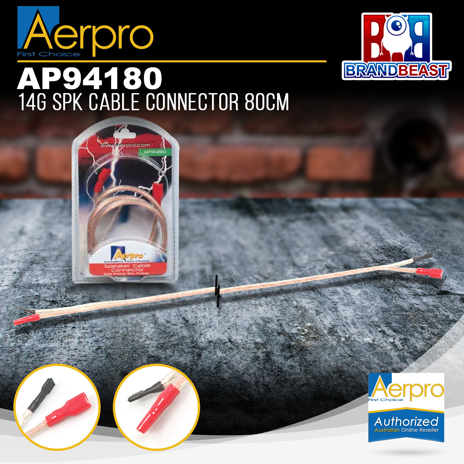 Aerpro AP94180 80cm 14G Speaker Cable Connector | eBay