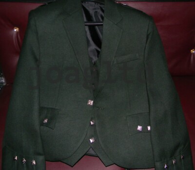 Argyle kilt Jacket & Waistcoat/Vest Scottish Argyle Jacket Green Blazer ...