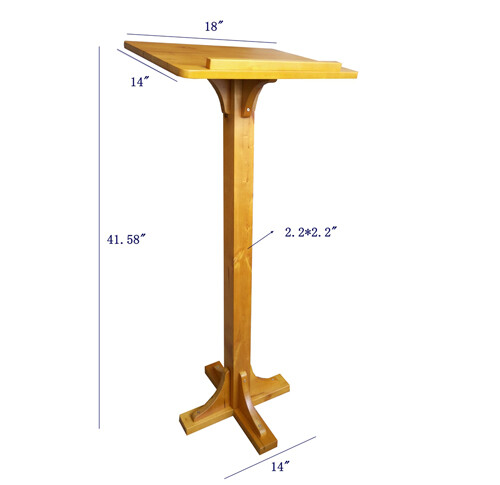 Wood Podium Church Pulpit School Lectern Hotel Podium Event Speaker ...