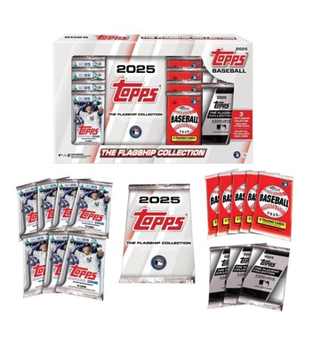 2025 Topps Baseball The Flagship Collection SEALED BOX - 3 Bonus Packs ...
