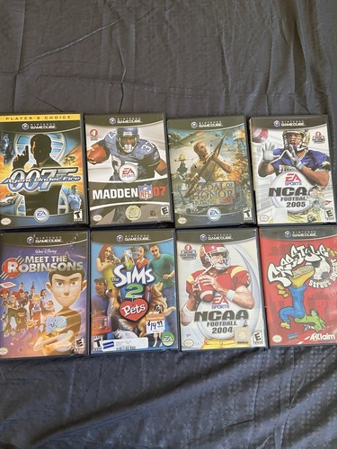 Nintendo GameCube 8 Game Bundle -Madden, Medal Of Honor, Freestyle, 007 ...