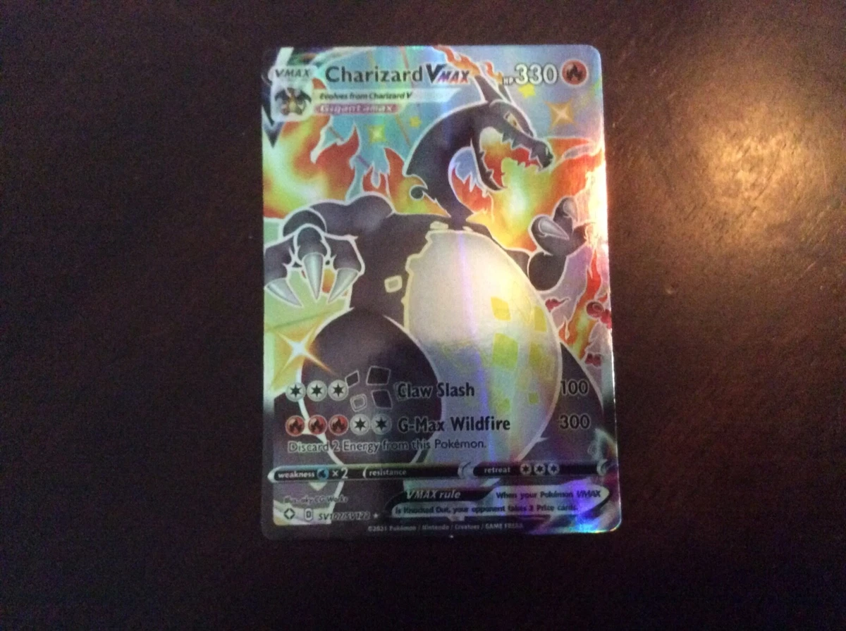 Pokemon Black Charizard Card