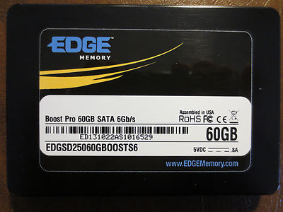 Edge Memory EDGSD25060GB00STS6 60gb 2.5" SSD Sata | eBay