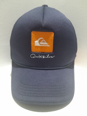 QUICKSILVER Cap Trucker Mesh Back Adjustable Dark Blue MODEL OSFM | eBay