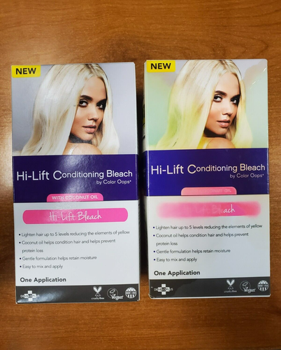 2 Pack: Color Oops Hi-lift Conditioning Bleach Lifts 3-5 Levels- 9C ...