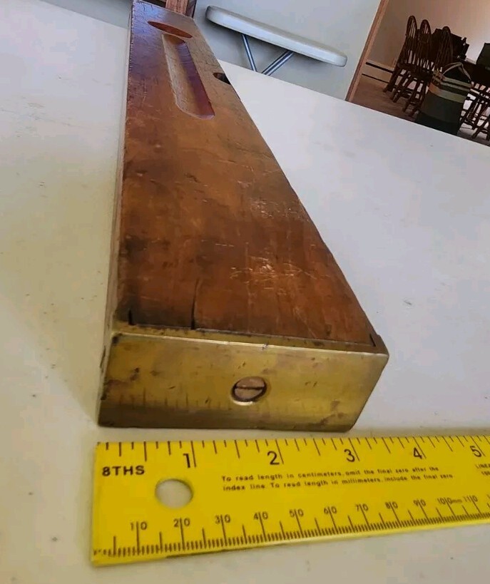 Antique STANLEY Rule & LEVEL Company New Britain Conn PAT 6-2-91 2-4-96 ...