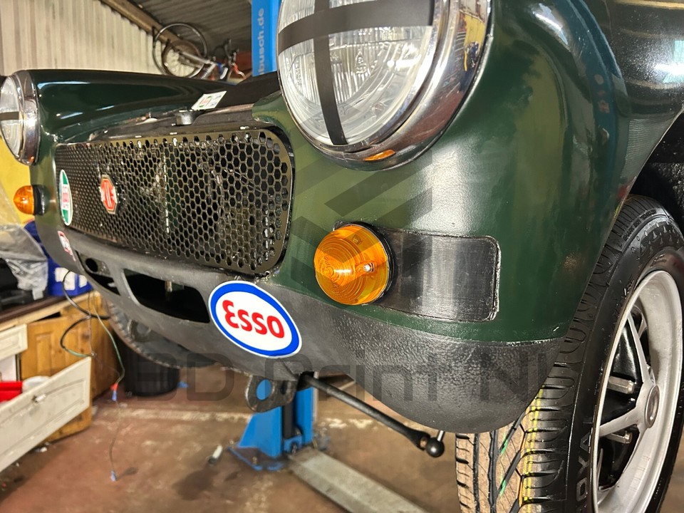 Front rubber bumper delete kit with indicator holes fits MG Midget 1500 ...