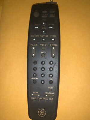 VINTAGE General Electric VCR TV Remote Control GE #53 | eBay