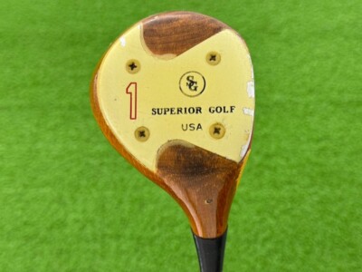 SUPERIOR GOLF USA PERSIMMON DRIVER Right Handed Steel Stiff Flex ...