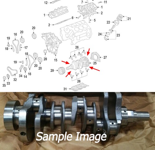 OEM 72RZ6-2GF00 Crank Shaft Assembly Ups# for Hyundai Santa Fe, Kia ...