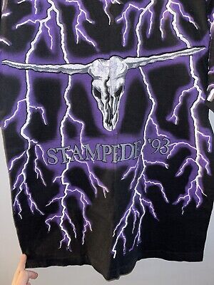 Vtg 90's Brooks & Dunn Electric Rodeo Lightning Thunder AOP Vtg 90's Brooks & Dunn Electric Rodeo Lightning Thunder AOP