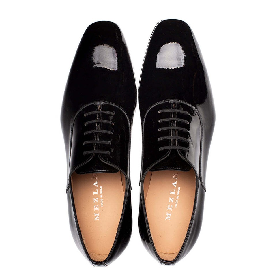 NEW Mezlan Dress Shoes Altea Plain Toe Oxford Patent Leather Tuxedo ...