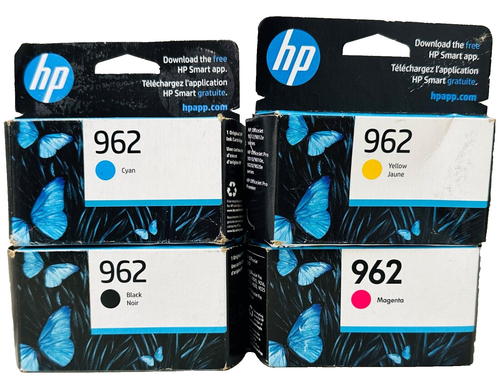 New Genuine HP 962 Black Color Ink Cartridges Pro 9010, 9015, 9018 Exp ...