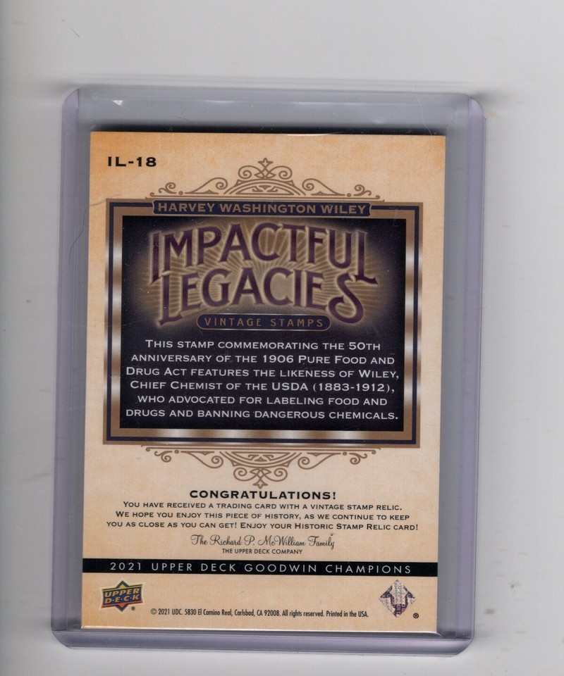 Harvey Washington Wiley 2021 Goodwin + Champions Impactful Legacies ...