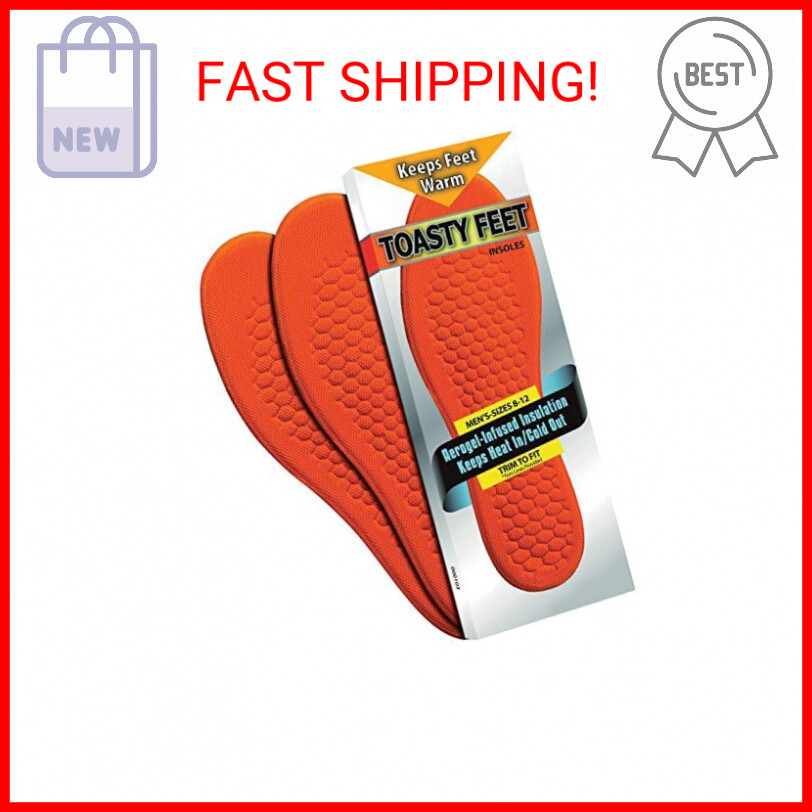 Safety Works CTFM Toasty Feet Mens Shoe Insoles Infused with Aerogel ...