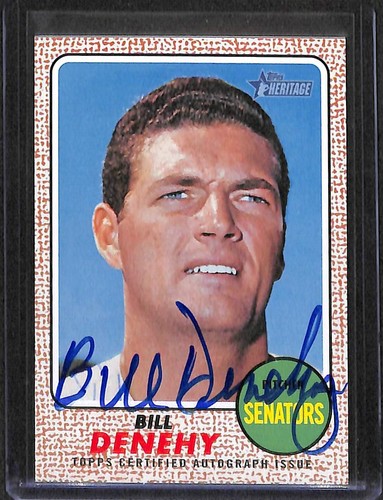 2017 Topps Heritage Baseball Certified Autograph Issue Bill Denehy ROA ...