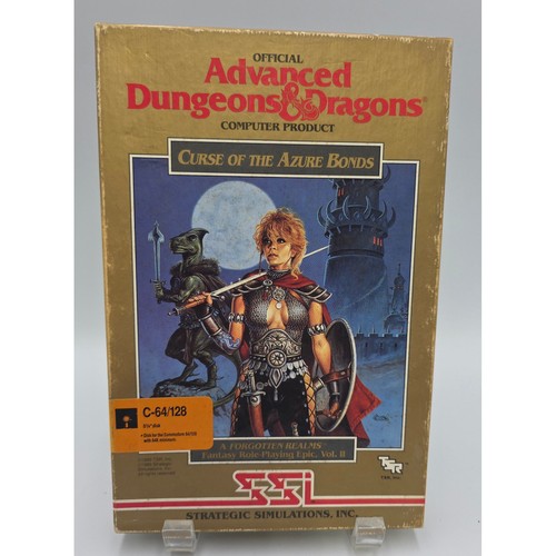 Dungeons & Dragons Curse of the Azure Bonds Commodore 64 128 Computer ...